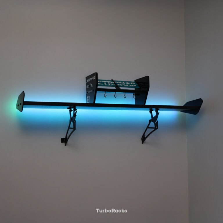 Racecar-Spoiler Wall Shelf | TurboRacks